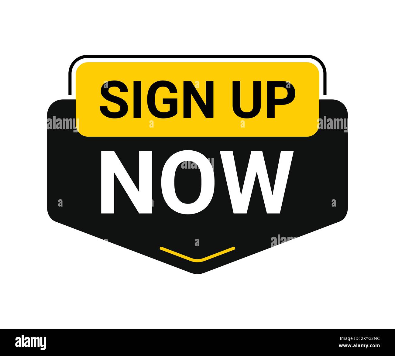 Sign Up Now icon label. Vector Illustration for logo, label, insigna ...