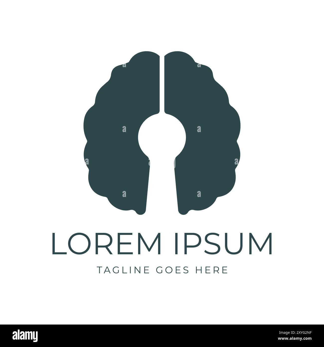 Brain lock icon hi-res stock photography and images - Alamy