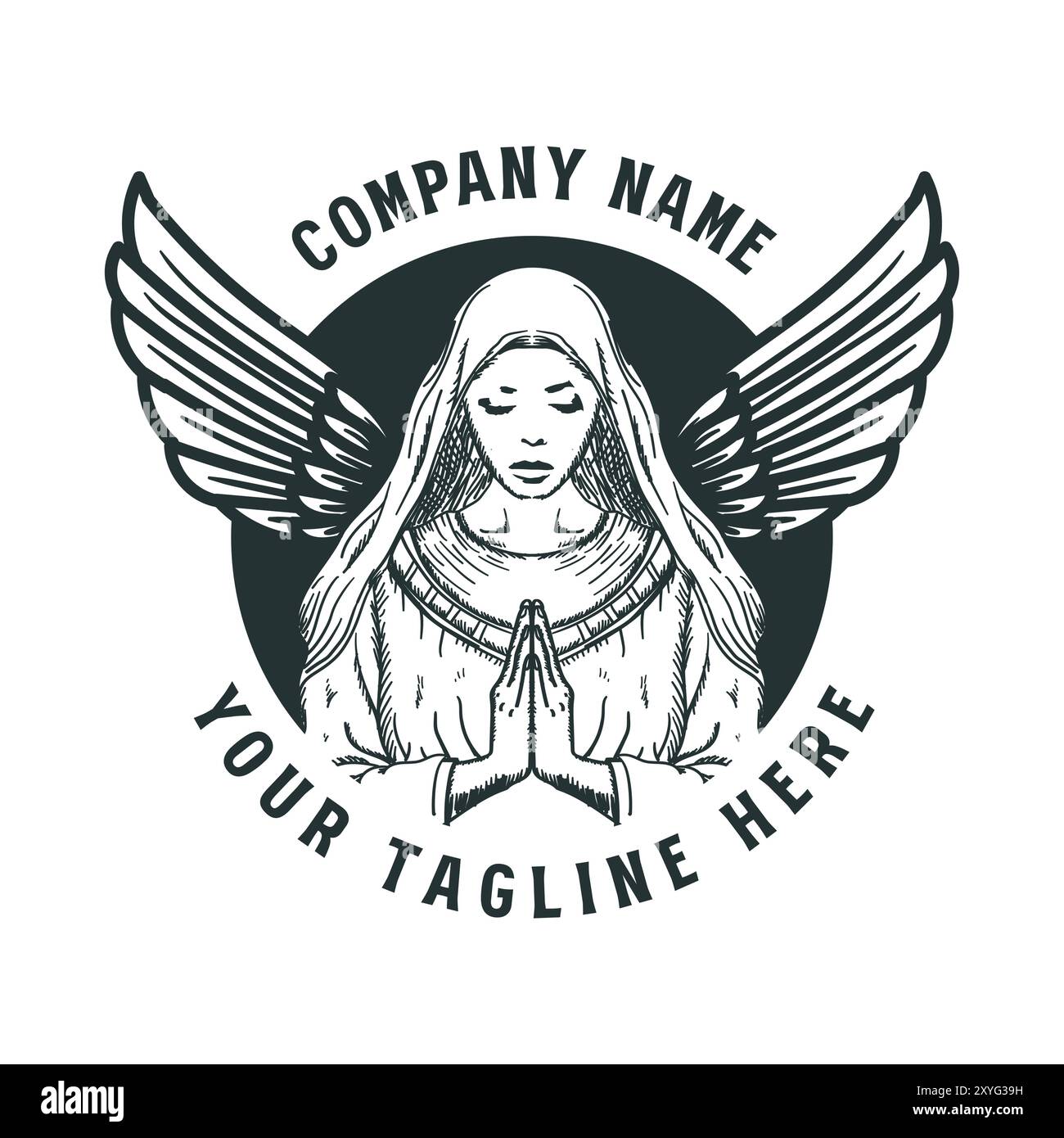 Angel woman old Stock Vector Images - Alamy