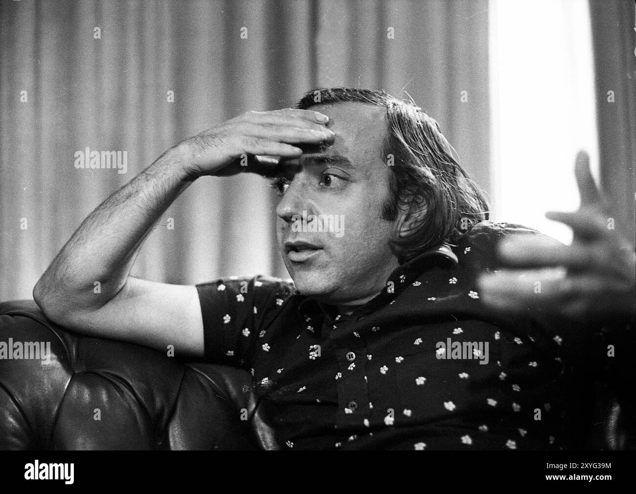 Argentine TV presenter José Nicolás "Pipo" Mancera, during an interview ...