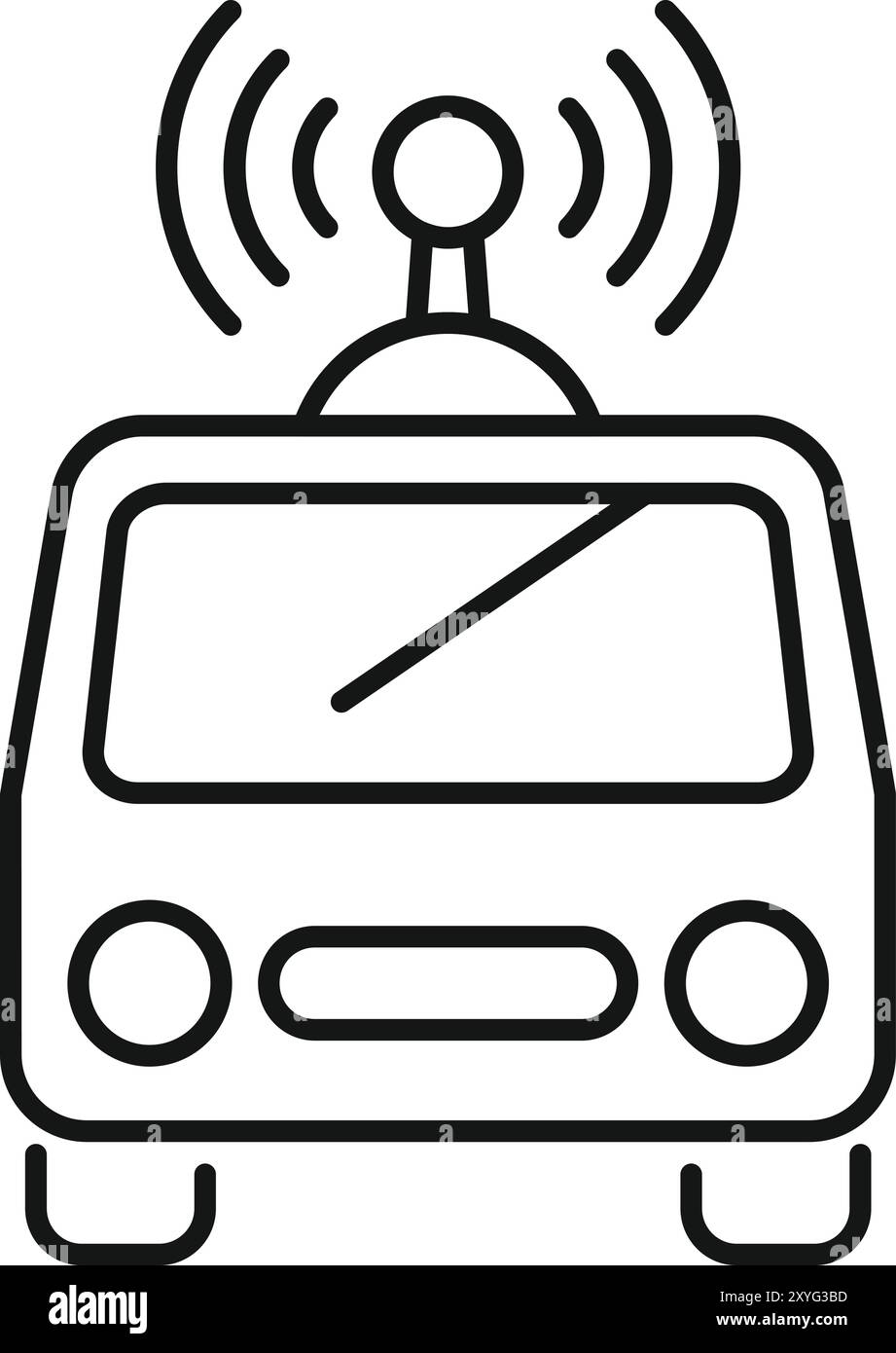 Self driving car line Black and White Stock Photos & Images - Alamy