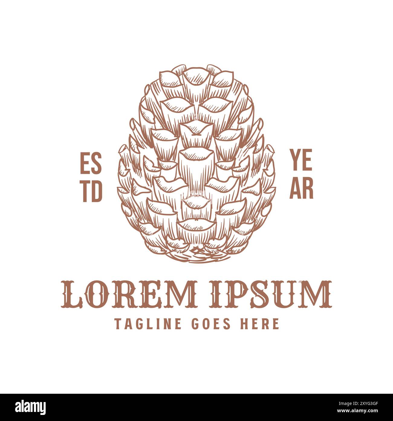 Vintage Retro Agave Pine for Mexican Drink Tequila with Hand Drawn ...