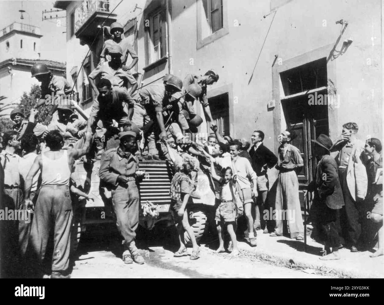 US Army in Italy WWII liberation of Rome Stock Photo - Alamy