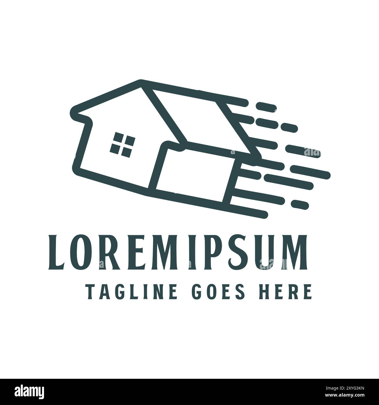 Quick Fast House Home Icon for Parts Delivery Service Symbol ...