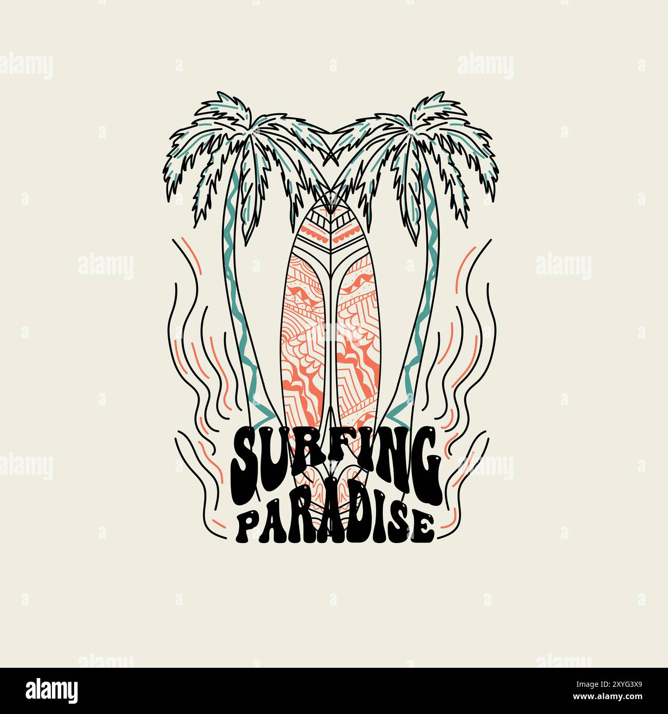 Saltwater paradise Stock Vector Images - Alamy