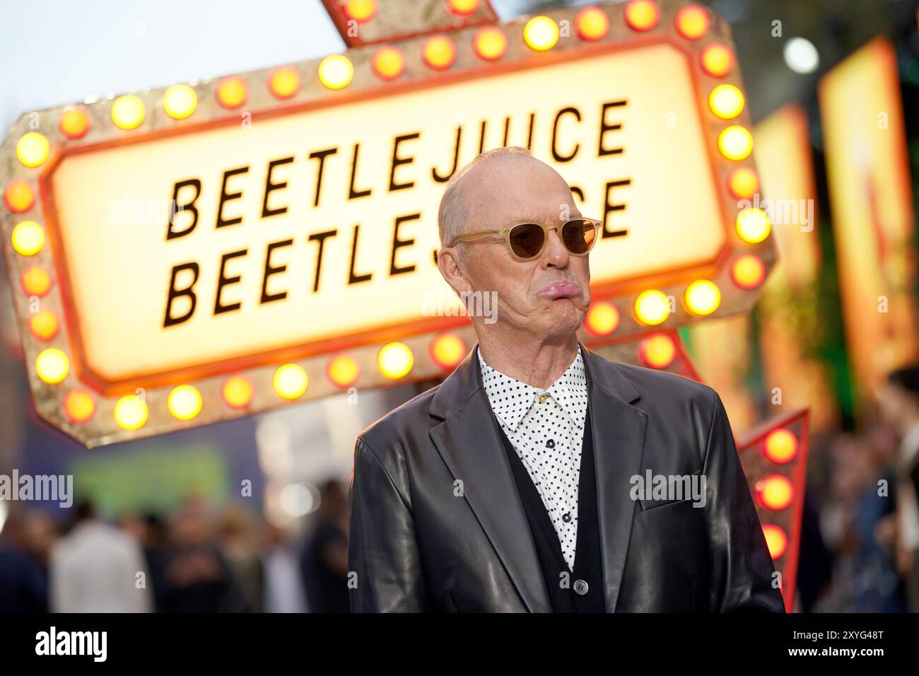 Michael Keaton attending the UK premiere of Beetlejuice Beetlejuice at ...