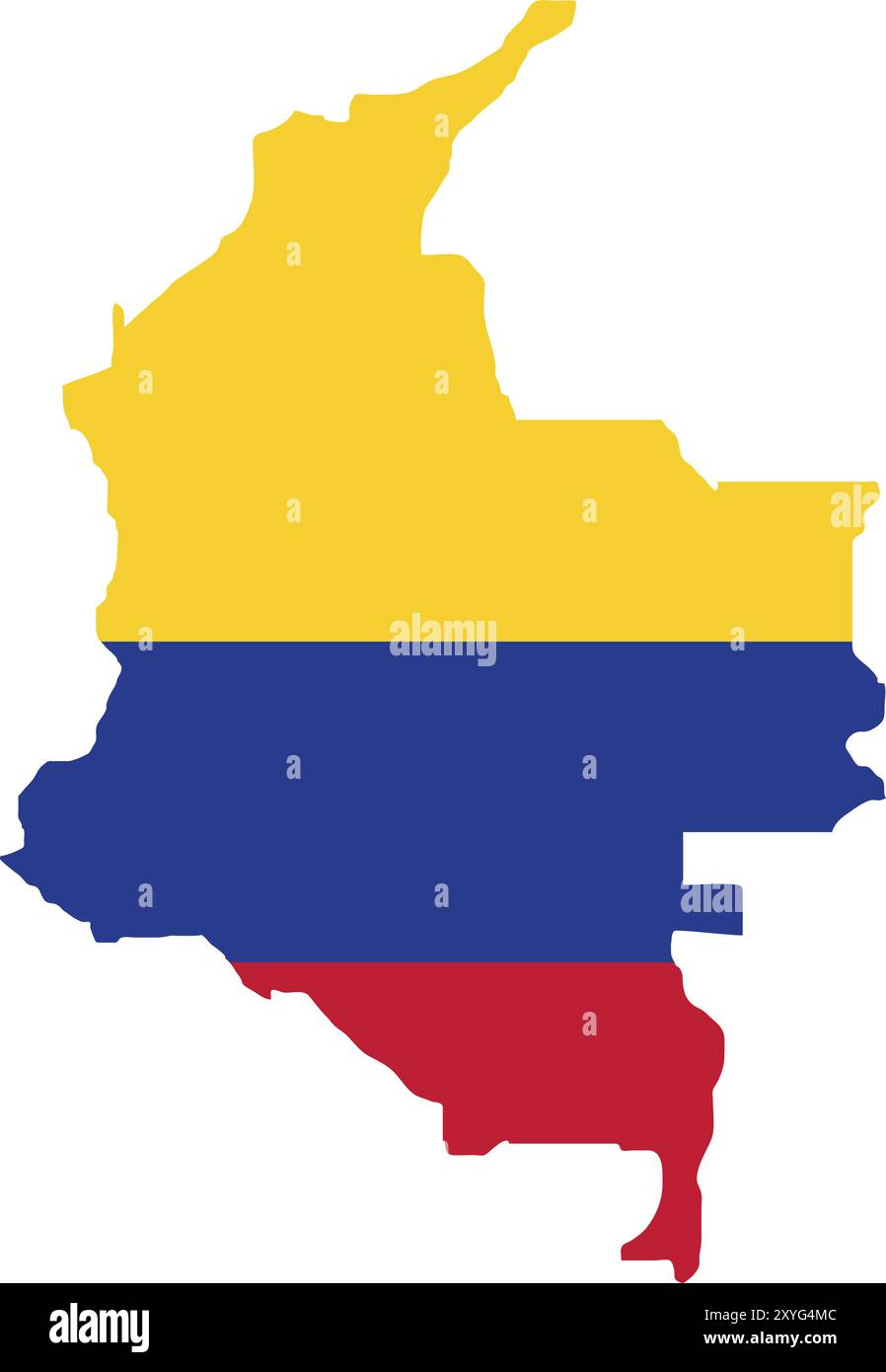 Colombia Flag in Colombia Map, Colombia Map with Flag, Country Map, Colombia with Flag, Nation ...