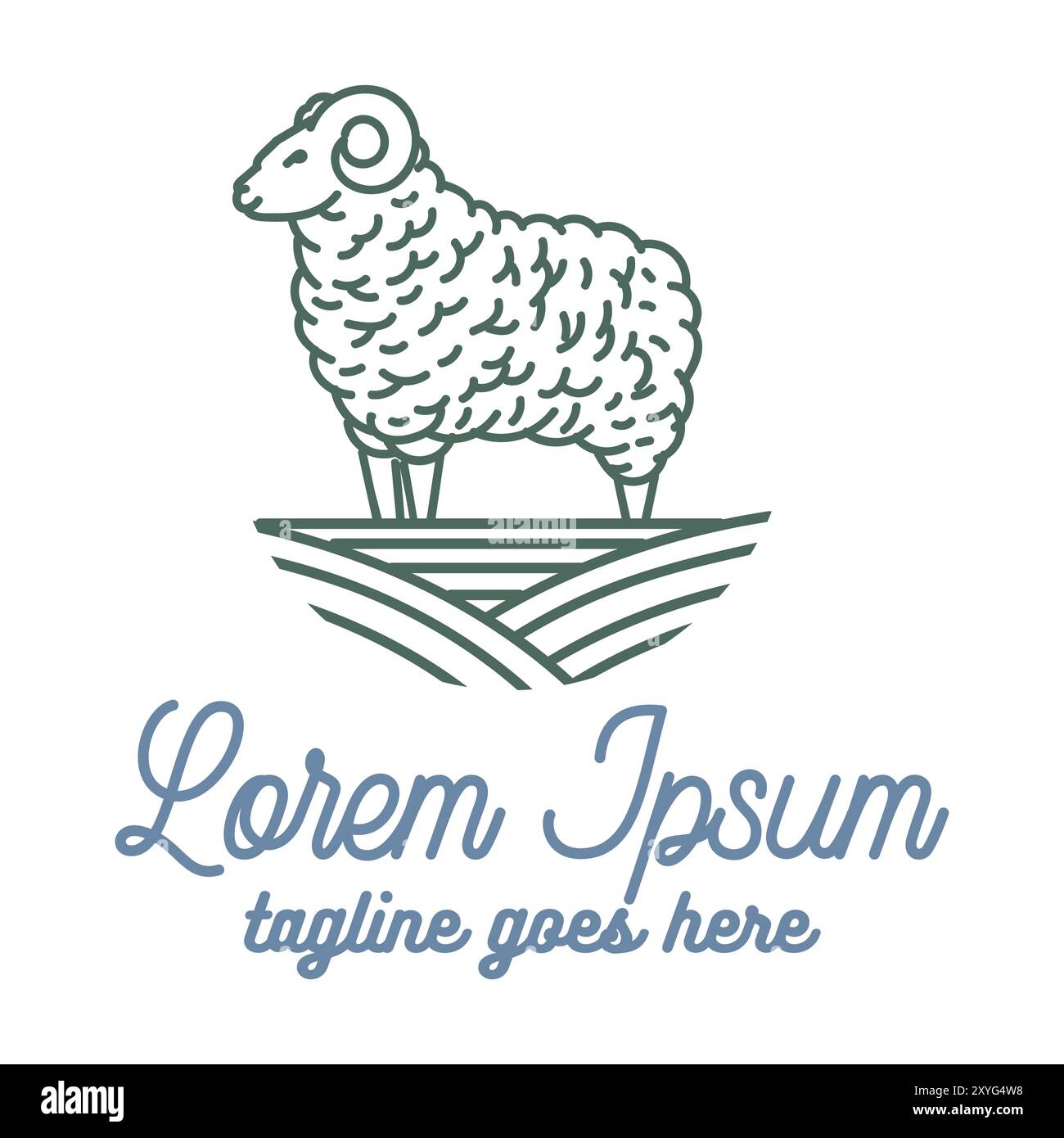 Goat sheep head ranch Cut Out Stock Images & Pictures - Alamy