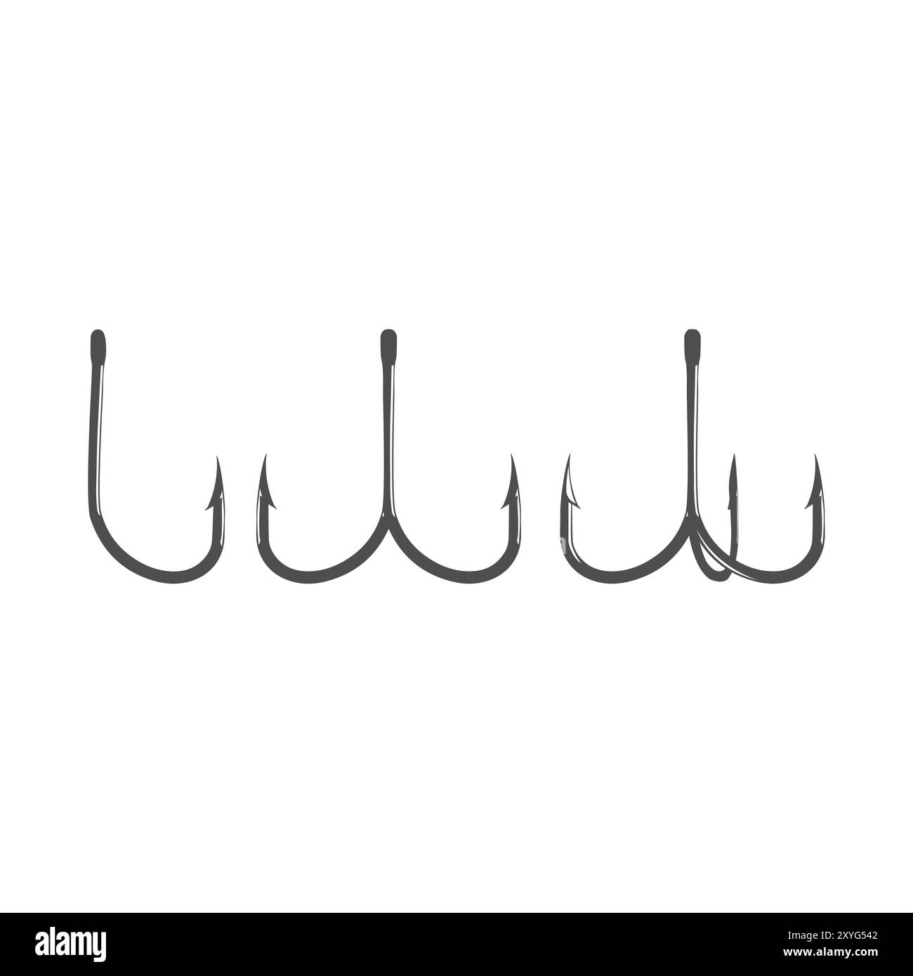 Isolated Simple Bait Lure Fish Hook Jig for Fish Angler Sport Fishing ...