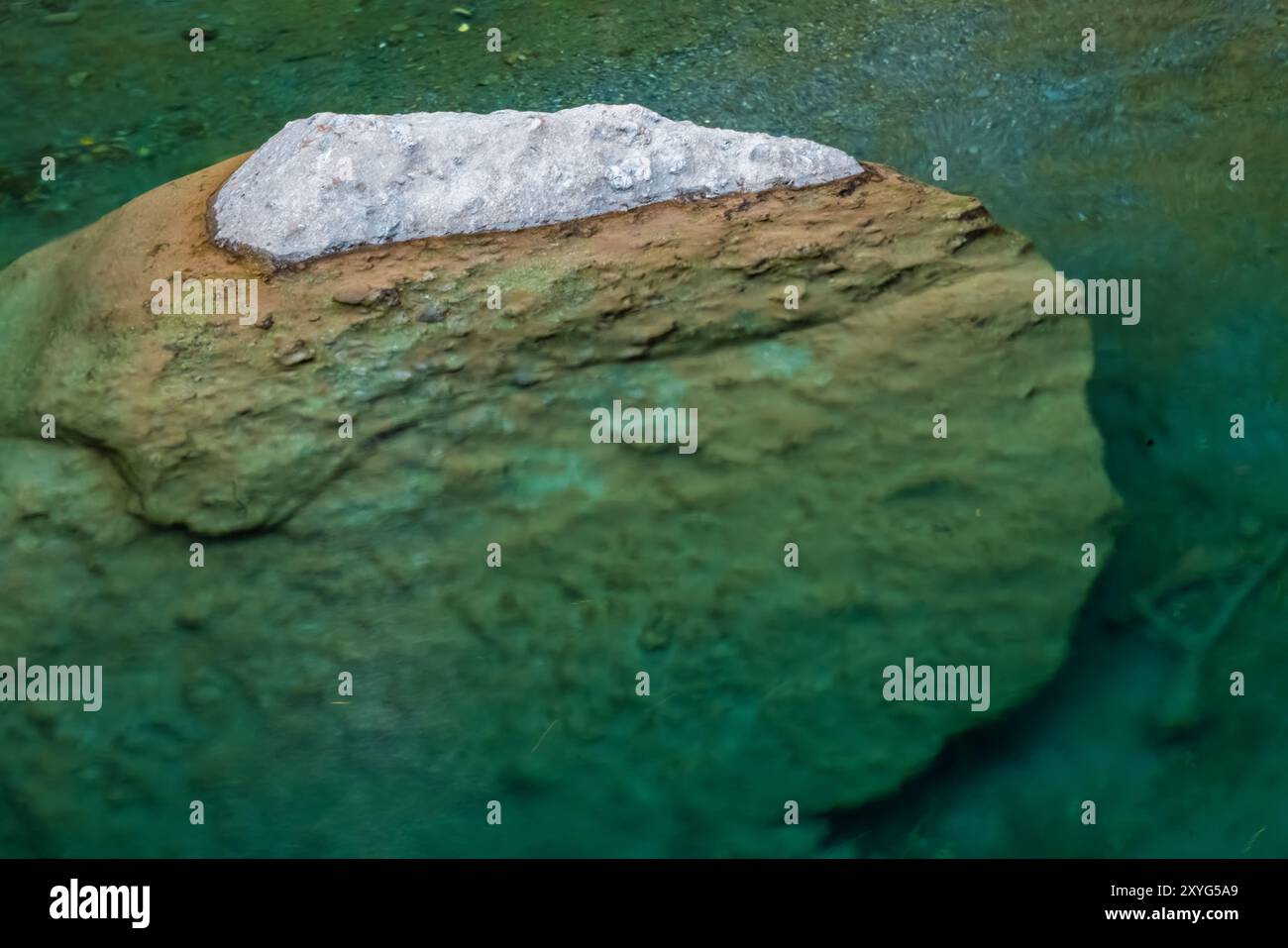 Boulders and blue-green water along the North Fork Skokomish River at ...