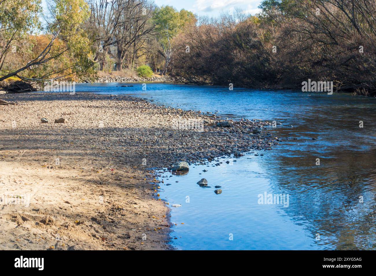 Photograph of the Tumut River flowing peacefully through the regional ...