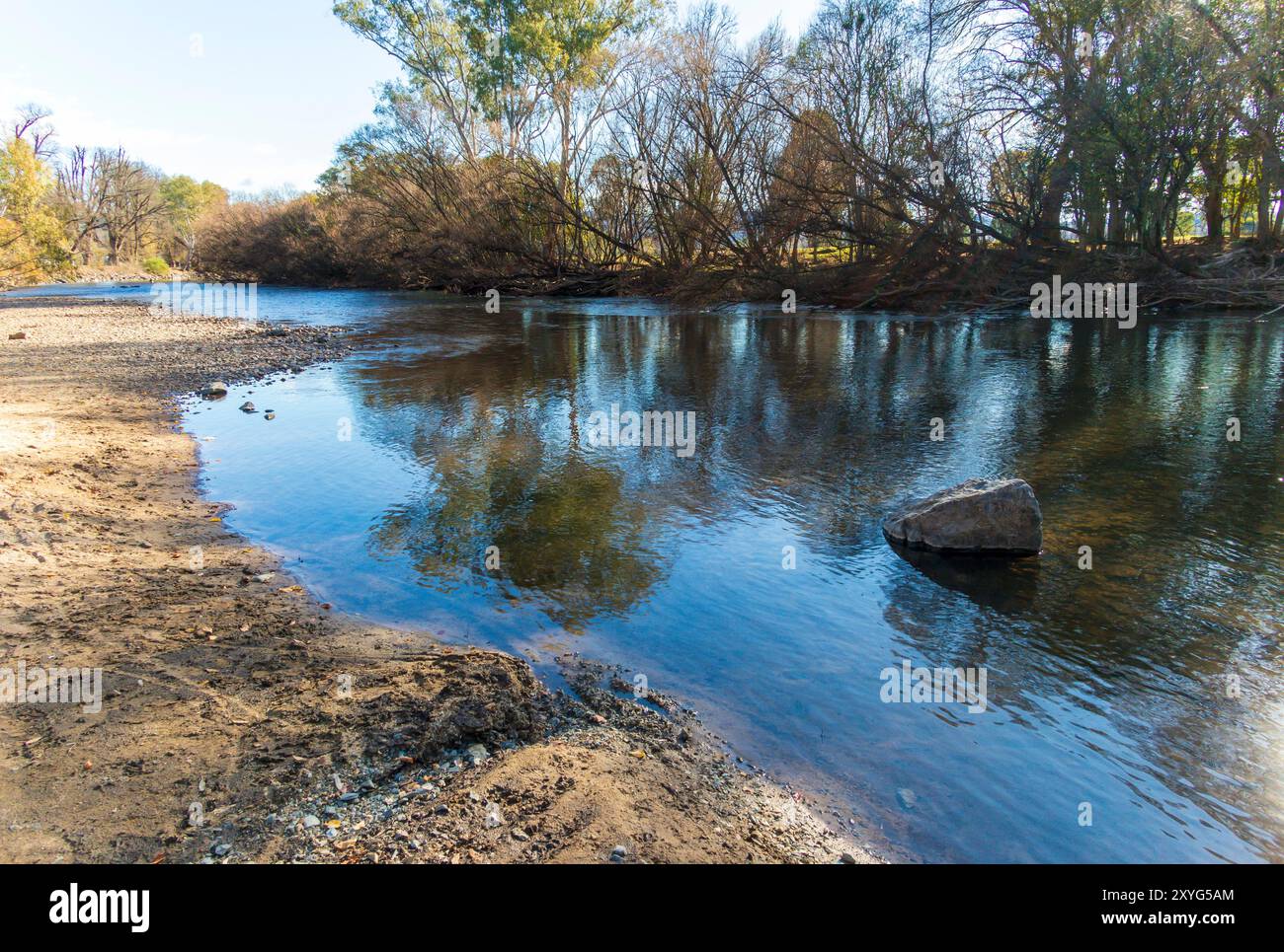 Photograph of the Tumut River flowing peacefully through the regional ...