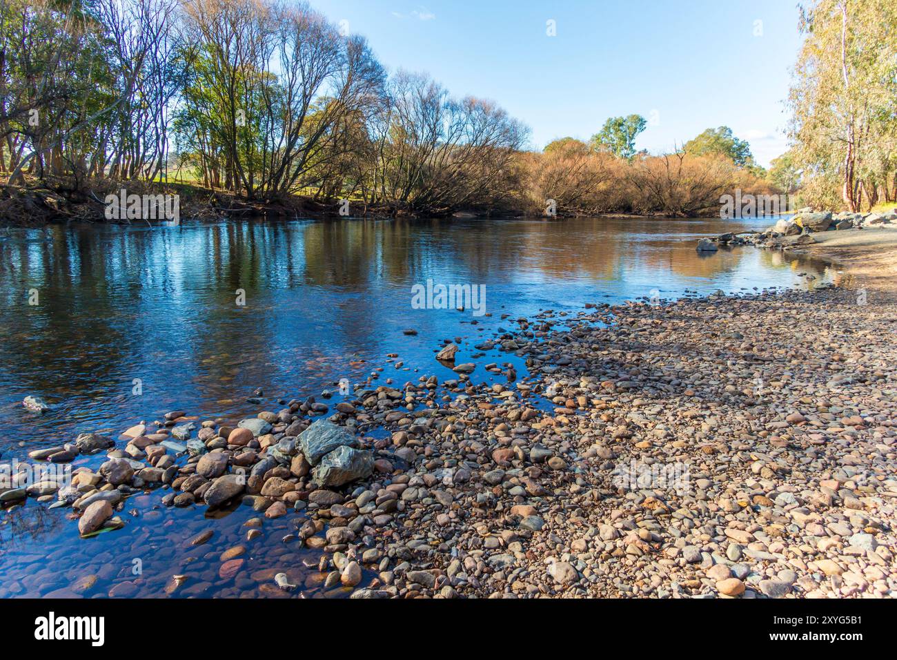 Photograph of the Tumut River flowing peacefully through the regional ...