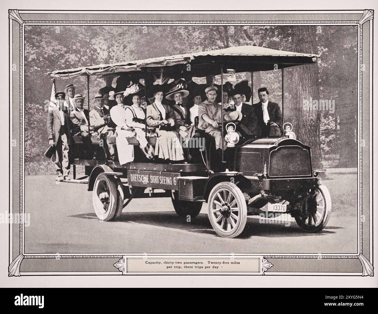 The Packard three-ton truck with standard platform, people carying body ...