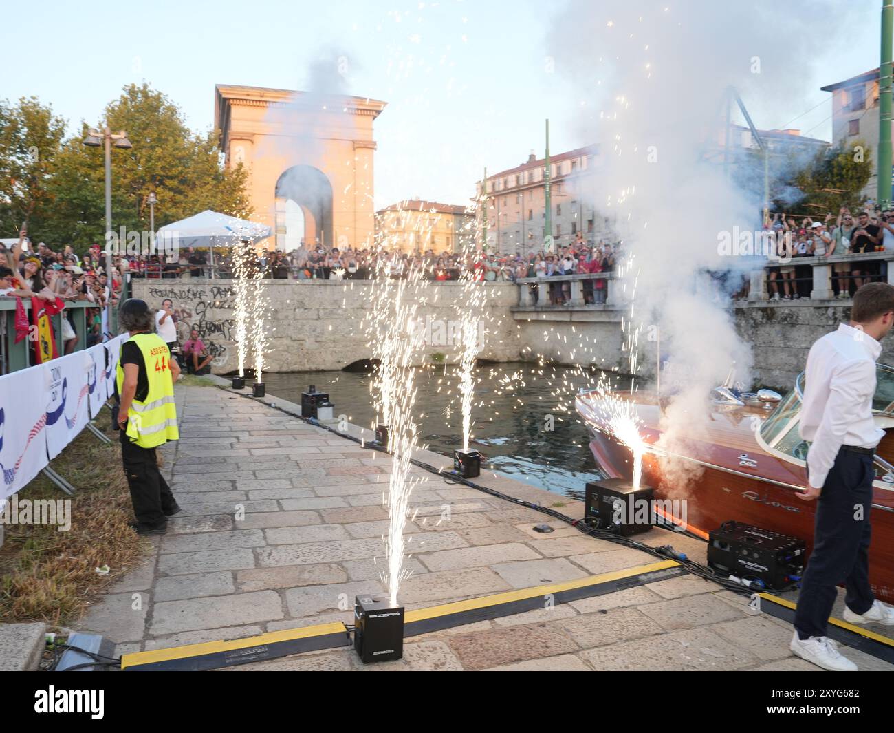 Milan - Leclerc at the Ferrari Peroni Event in Darsena - Ferrari fans ...