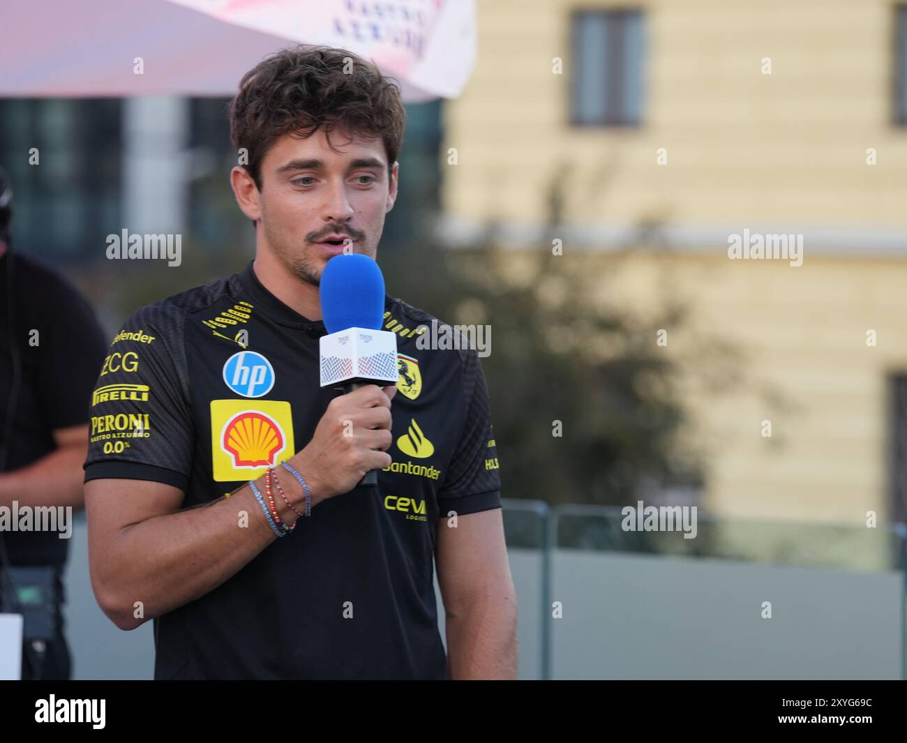 Milan - Leclerc at the Ferrari Peroni Event in Darsena - Ferrari fans ...
