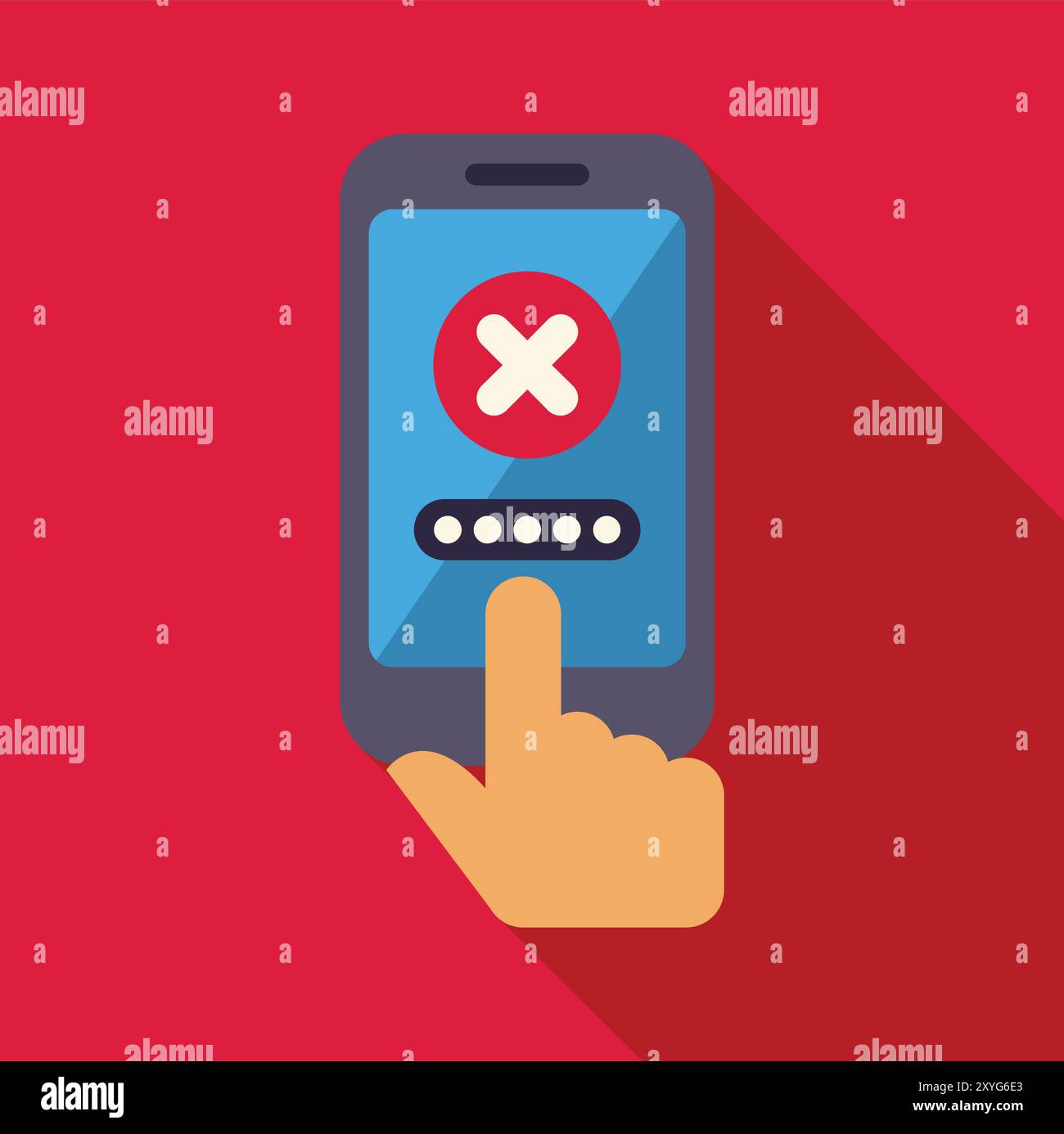 Hand entering password unlock hi-res stock photography and images - Alamy