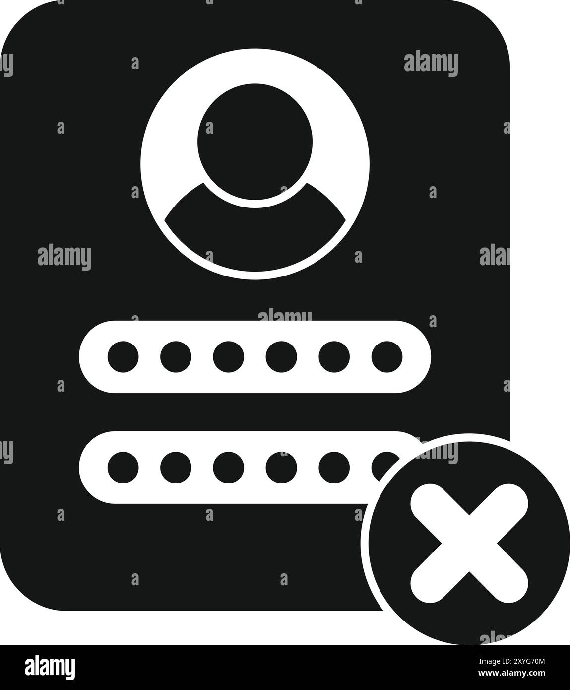 Red x white background warning sign Black and White Stock Photos ...