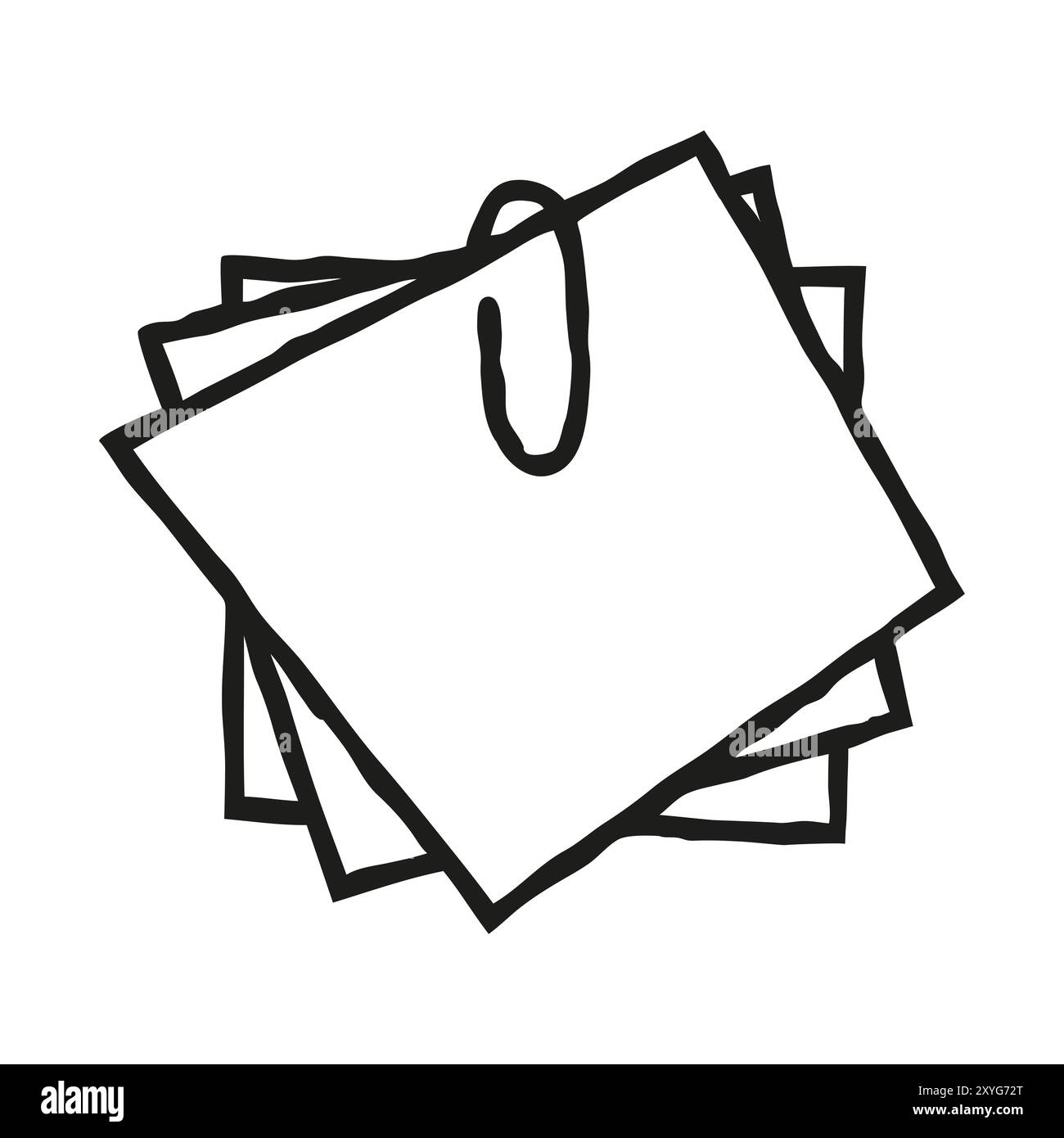 Sticky note black outline hi-res stock photography and images - Alamy