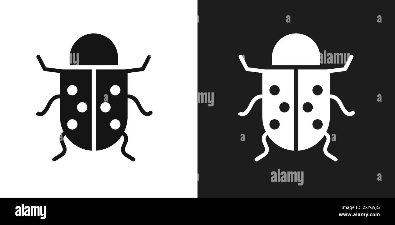 Hacker bug icon outline hi-res stock photography and images - Alamy
