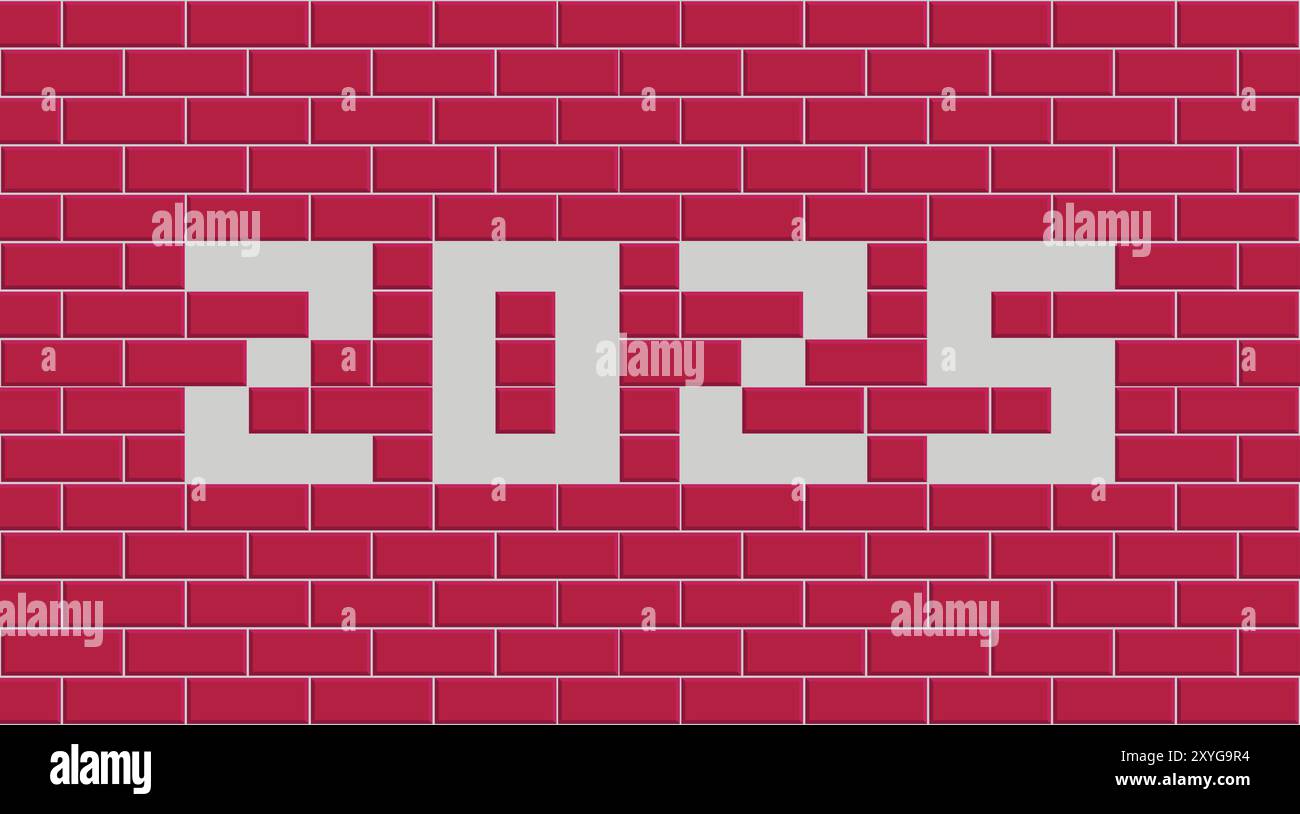 2025 numbers seamless pattern hi-res stock photography and images - Alamy