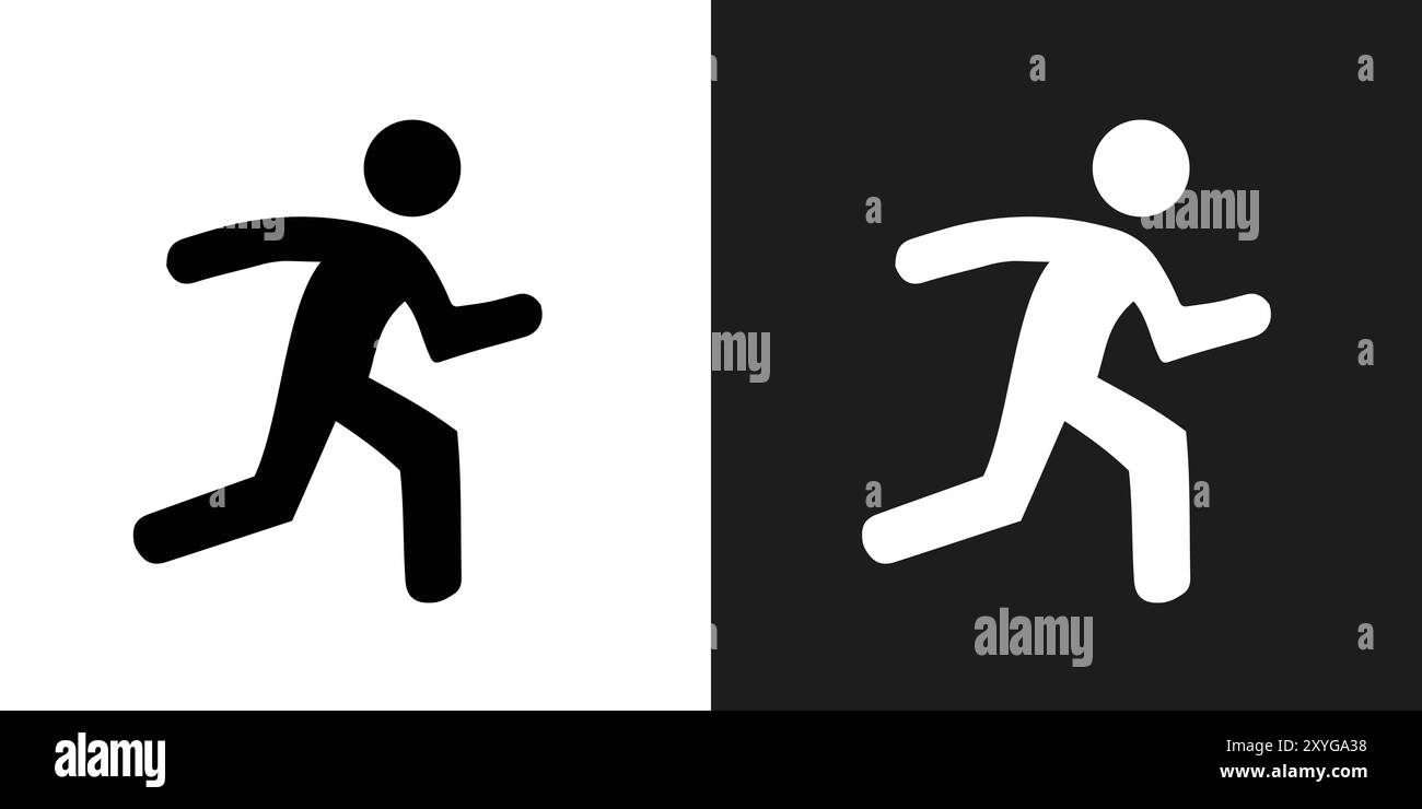 Fitness exercise icon logo sign vector outline in black and white color ...