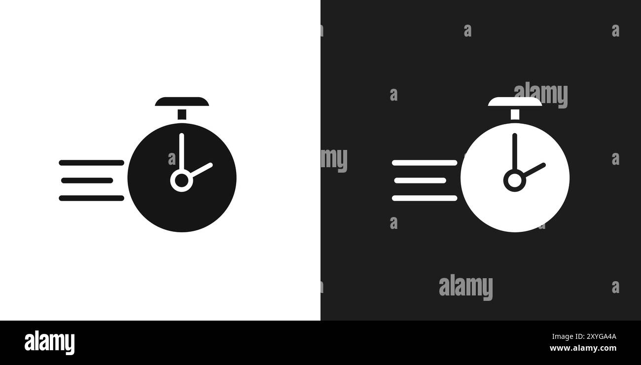 Express icon logo sign vector outline in black and white color Stock ...