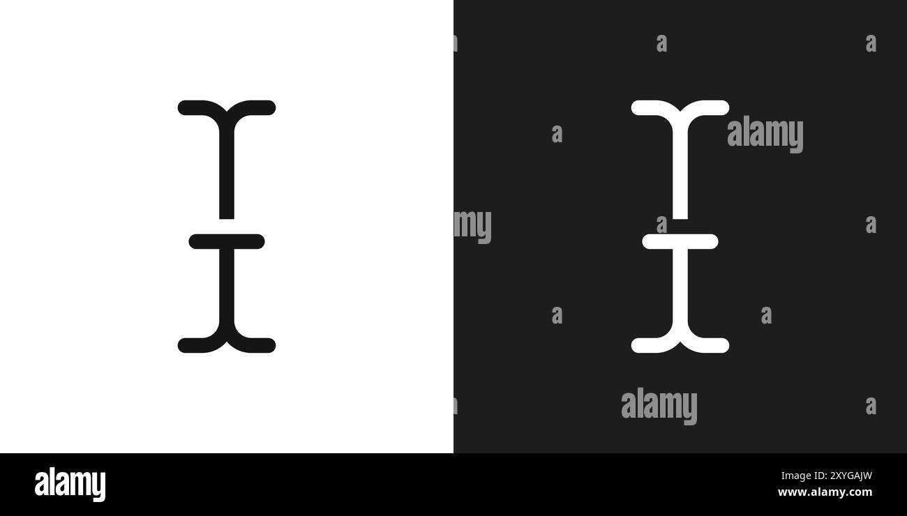 Cursor text icon logo sign vector outline in black and white color ...