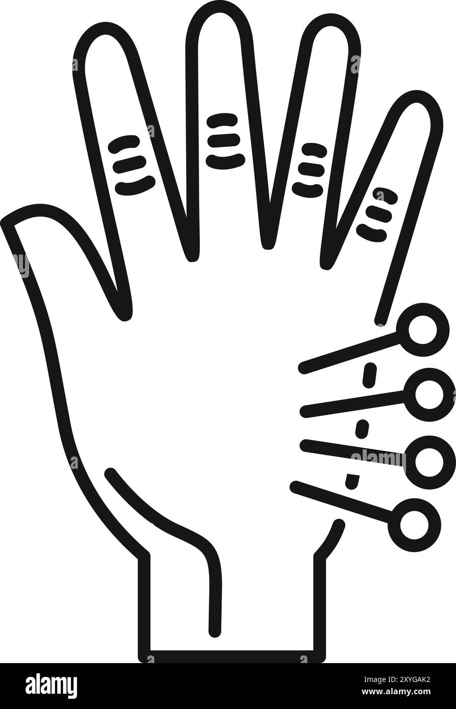 Acupuncture drawing hi-res stock photography and images - Alamy