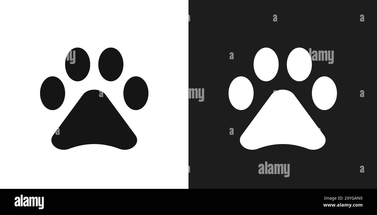 Paw decal Black and White Stock Photos & Images - Alamy
