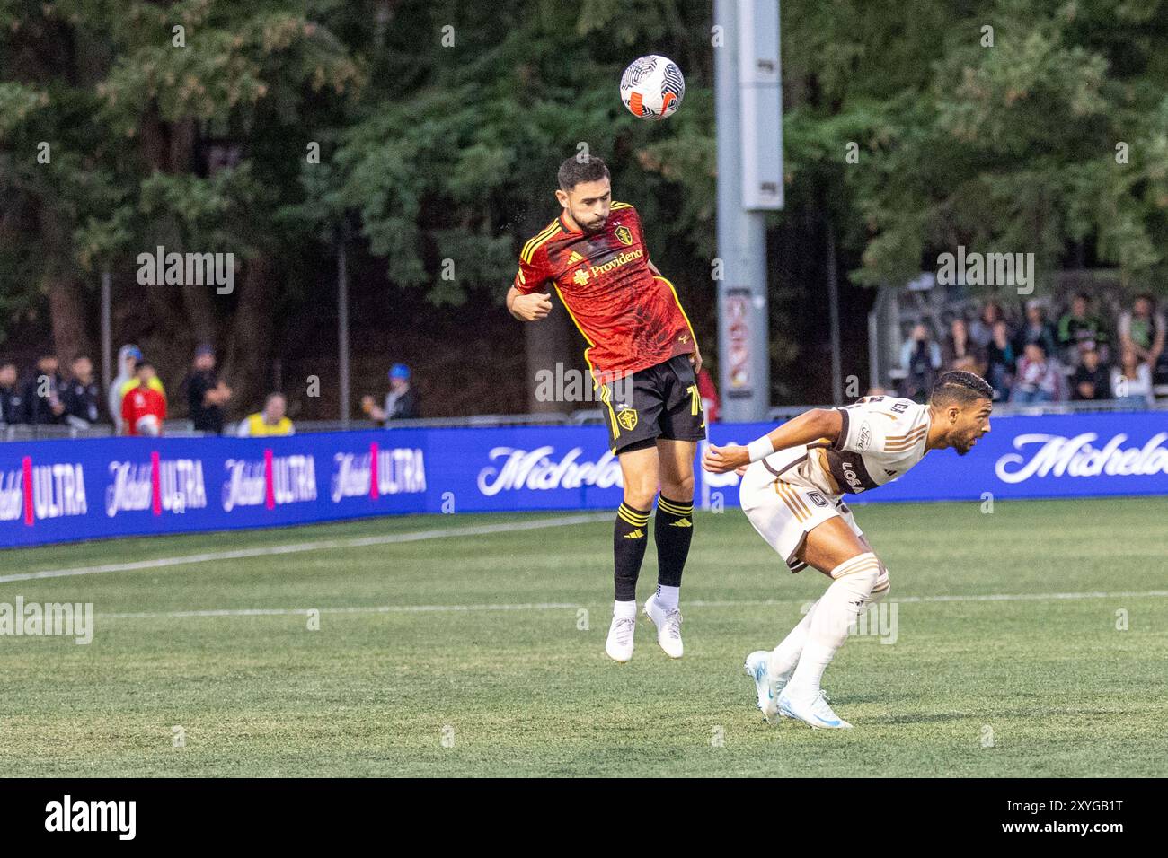 Twquilla, Washington, USA. 29th Aug, 2024. Both Seattle Sounders player ...