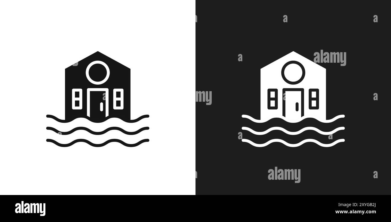 Clean flood logo Black and White Stock Photos & Images - Alamy