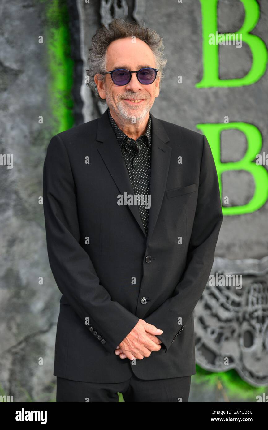 London, UK. 29 August 2024. Tim Burton attending the UK premiere of ...