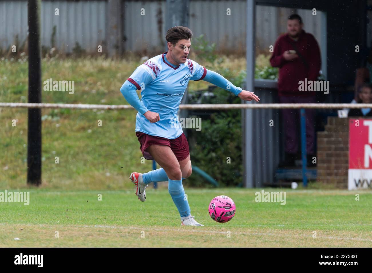 Actor Matt Lapinskas playing in a charity game for the family of ...