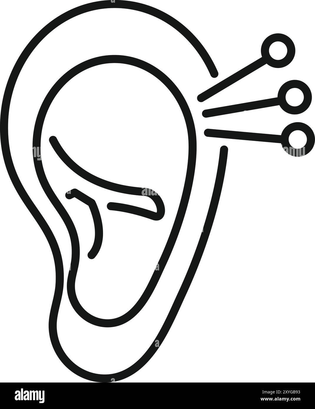 Acupuncture points chinese illustration Black and White Stock Photos ...