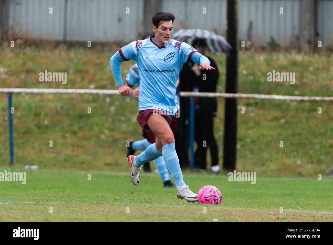 Actor Matt Lapinskas playing in a charity game for the family of ...