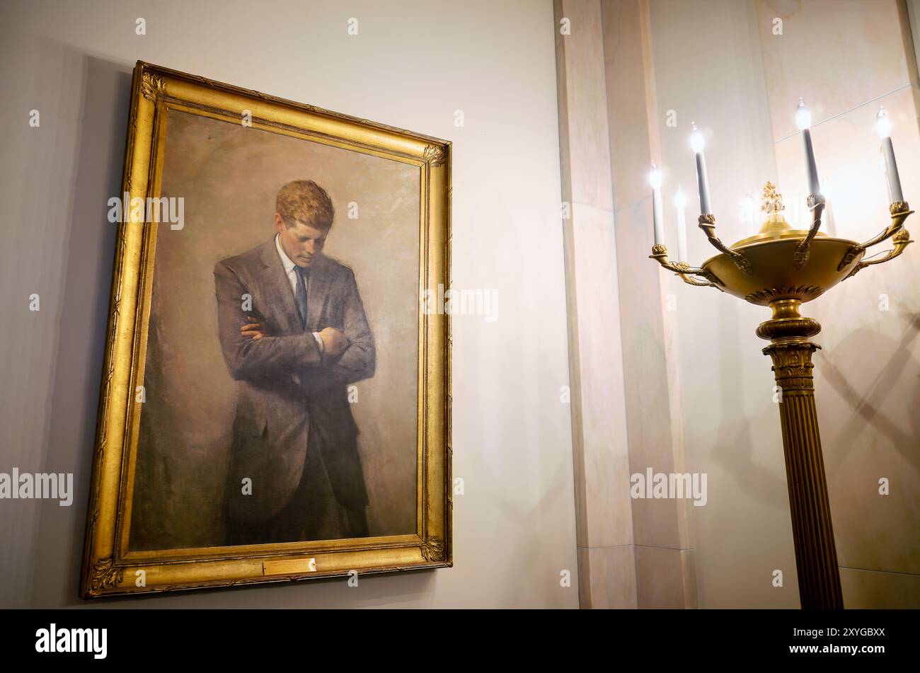 John F Kennedy Portrait White House Washington DC // WASHINGTON DC ...