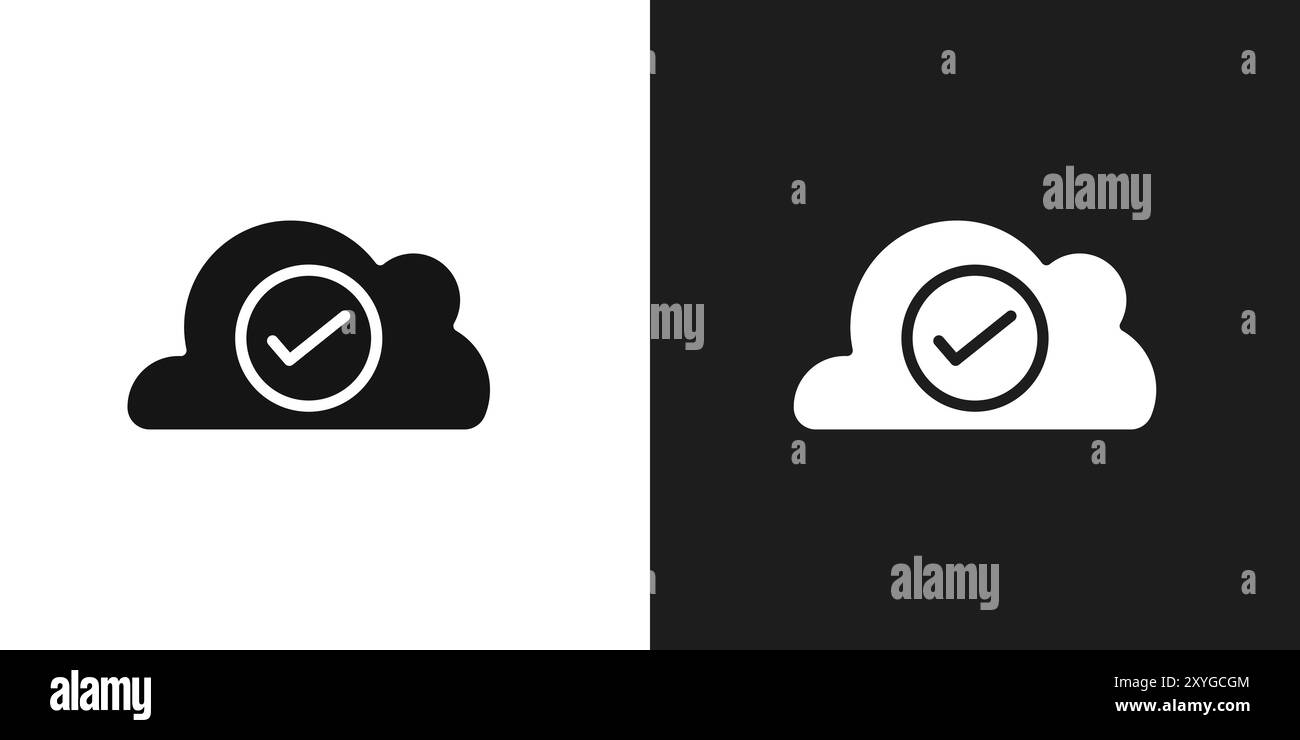 Saved to drive icon logo sign vector outline in black and white color ...