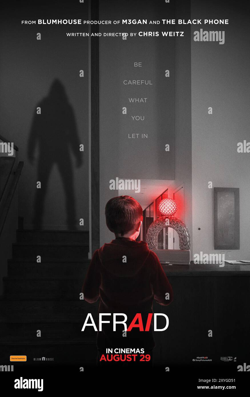 Afraid movie poster Stock Photo - Alamy