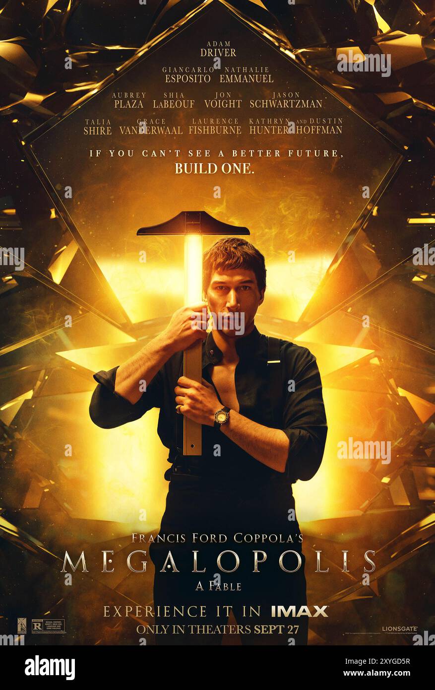 Megalopolis poster Adam Driver Stock Photo - Alamy