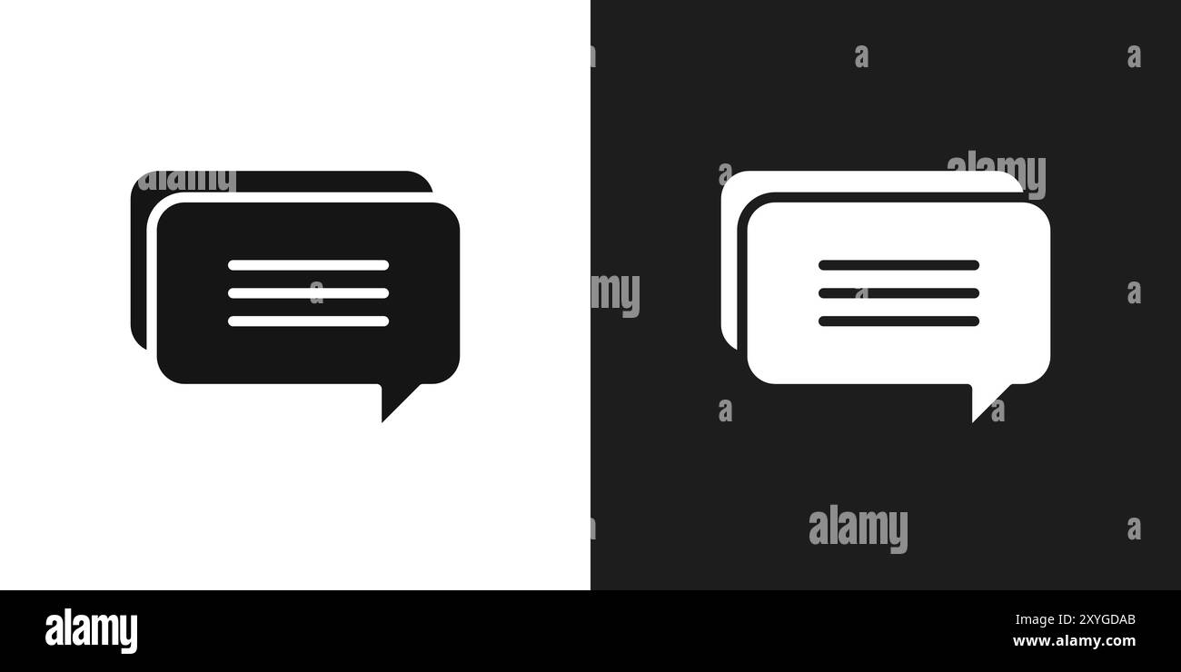 Write comment icon logo sign vector outline in black and white color ...