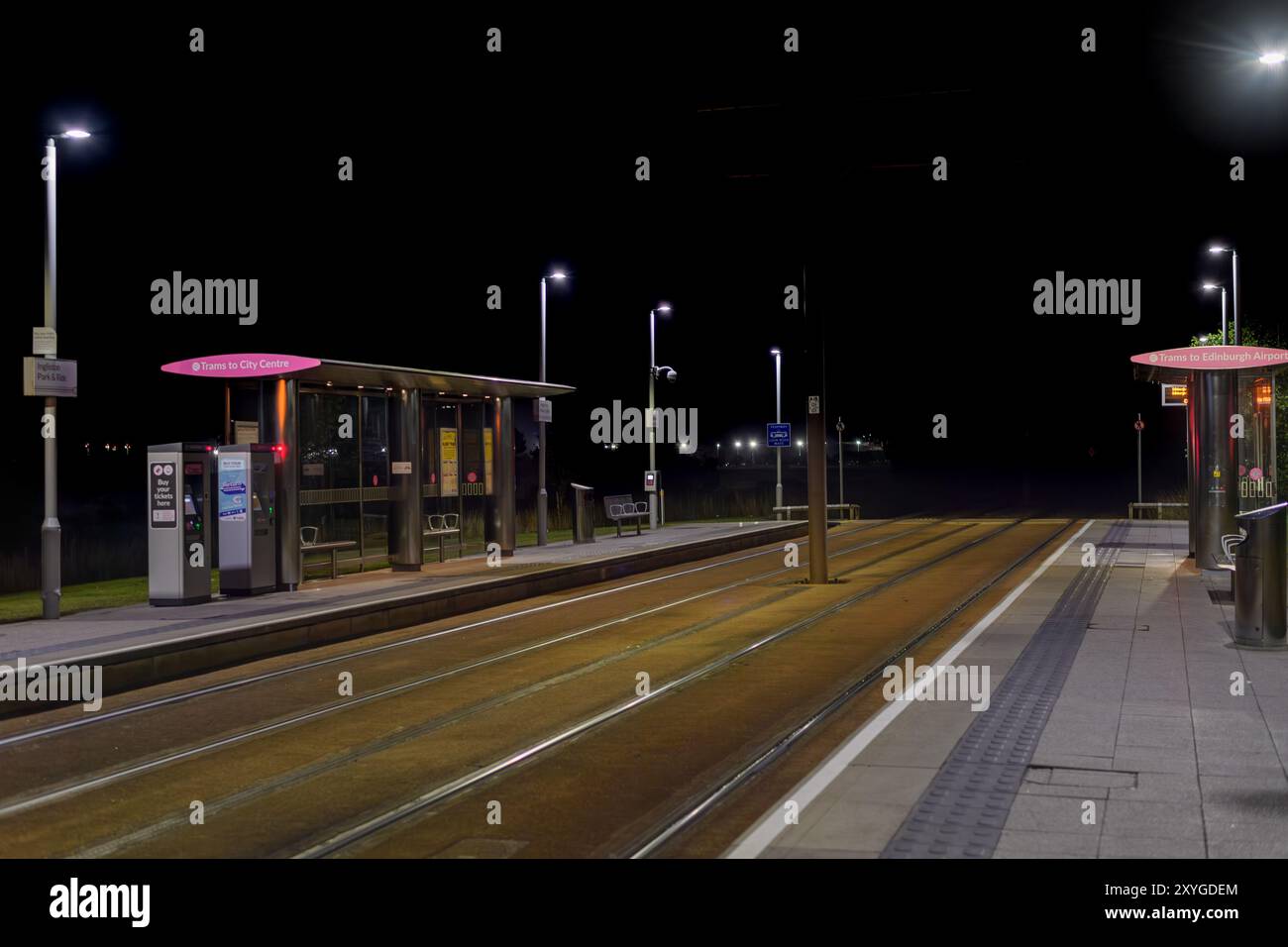 Trams edinburgh hi-res stock photography and images - Alamy