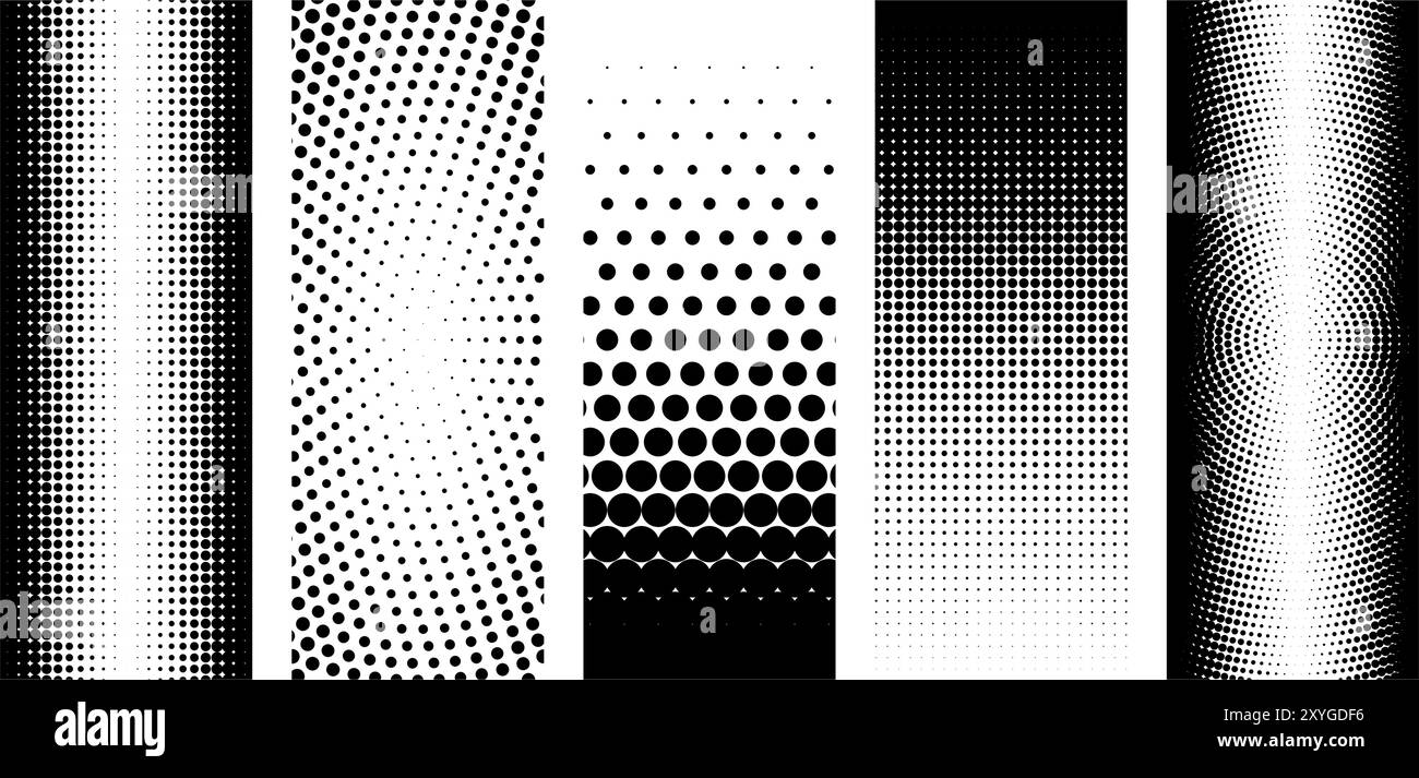 halftone pattern. Halftone dots backgrounds. Vector illustration Stock ...