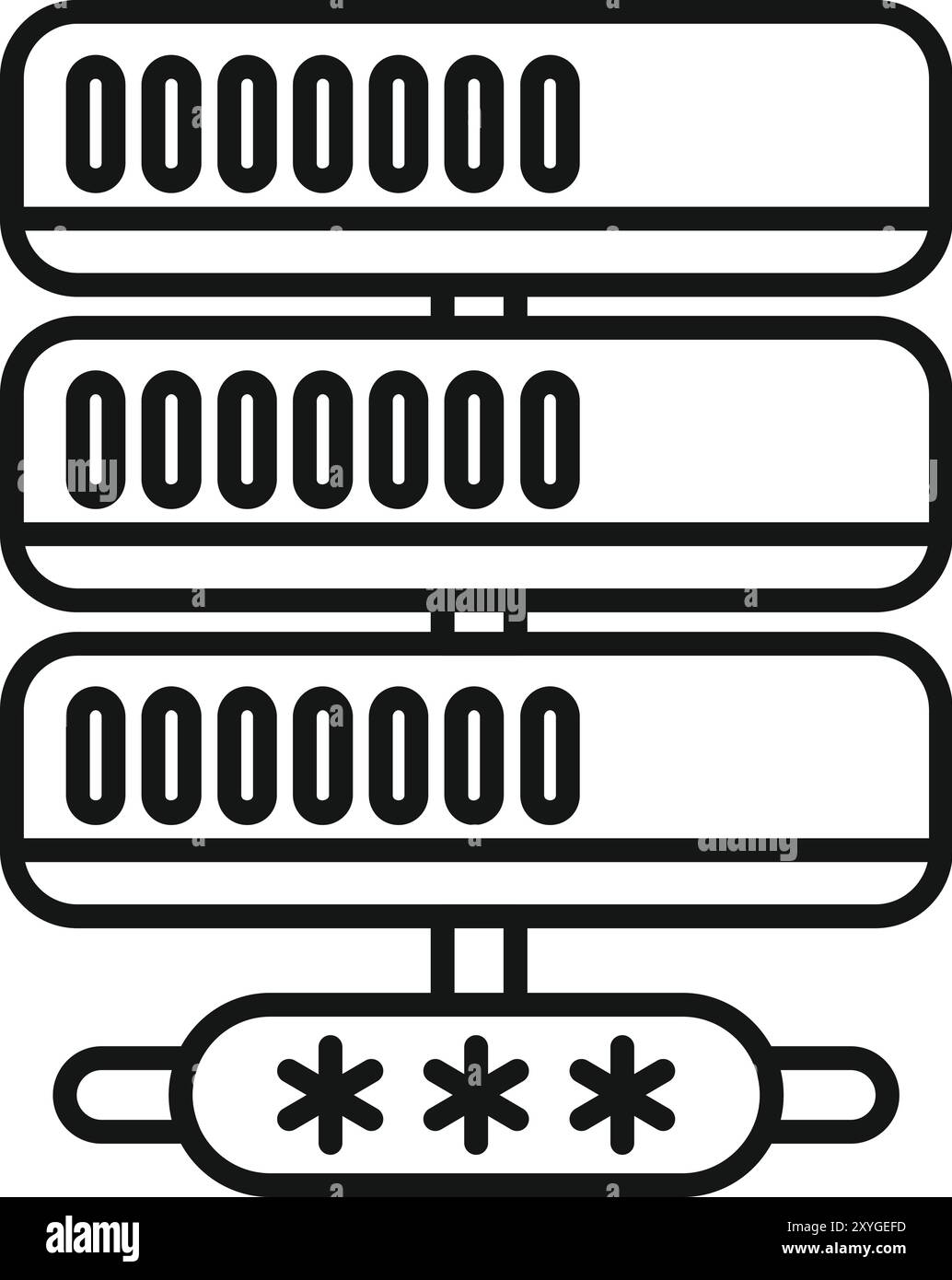 Entering data into computer Stock Vector Images - Alamy