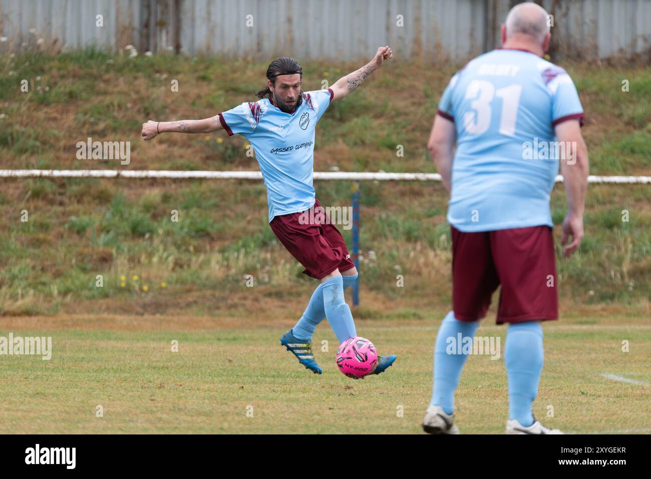 Actor Tony Curl playing in a charity game for the family of Gogglebox ...
