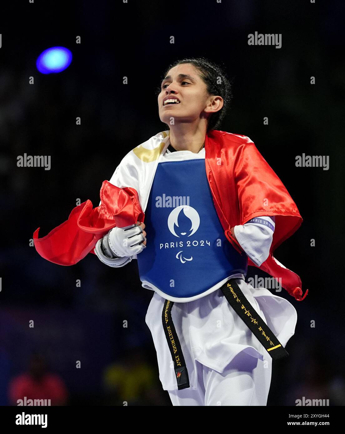 Peru's Leonor Angelica Espinoza Carranza celebrates victory over ...