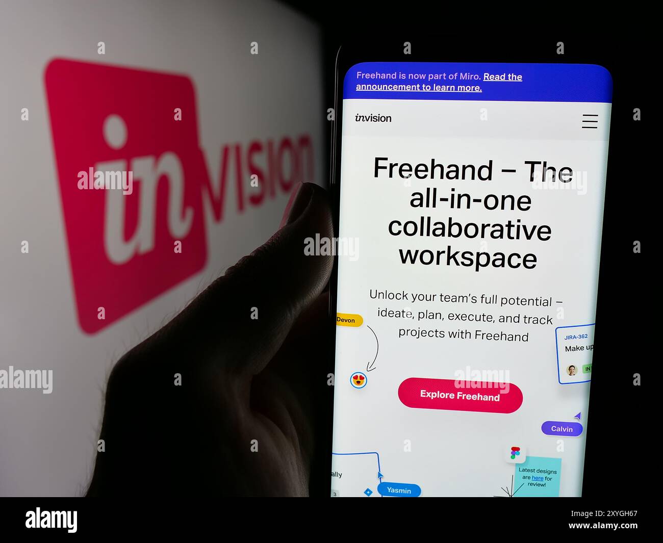 Invision workspace hi-res stock photography and images - Alamy