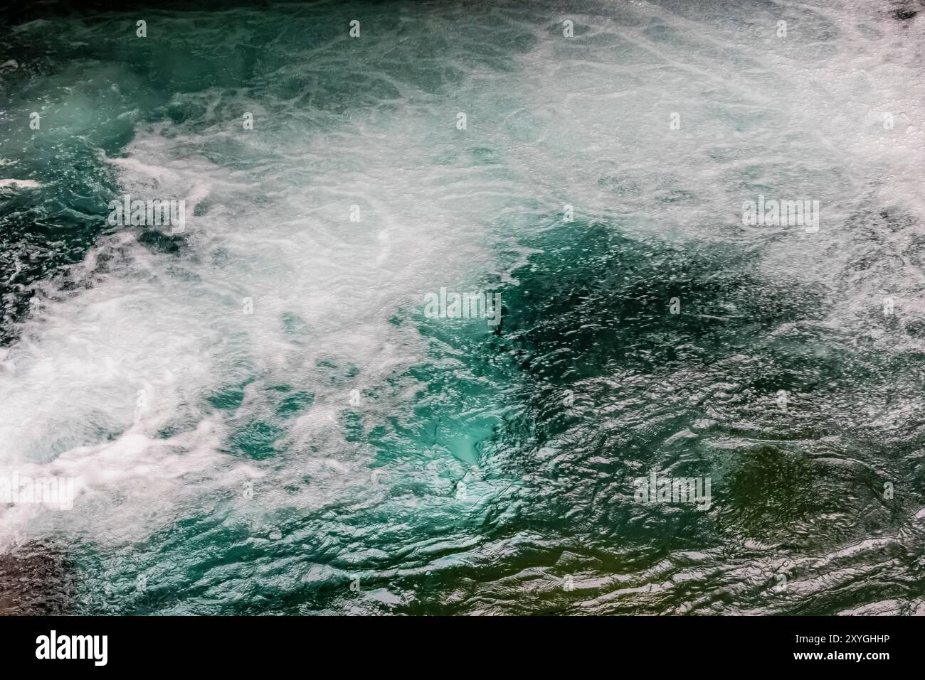 Fast water along the North Fork Skokomish River at Staircase, Olympic ...