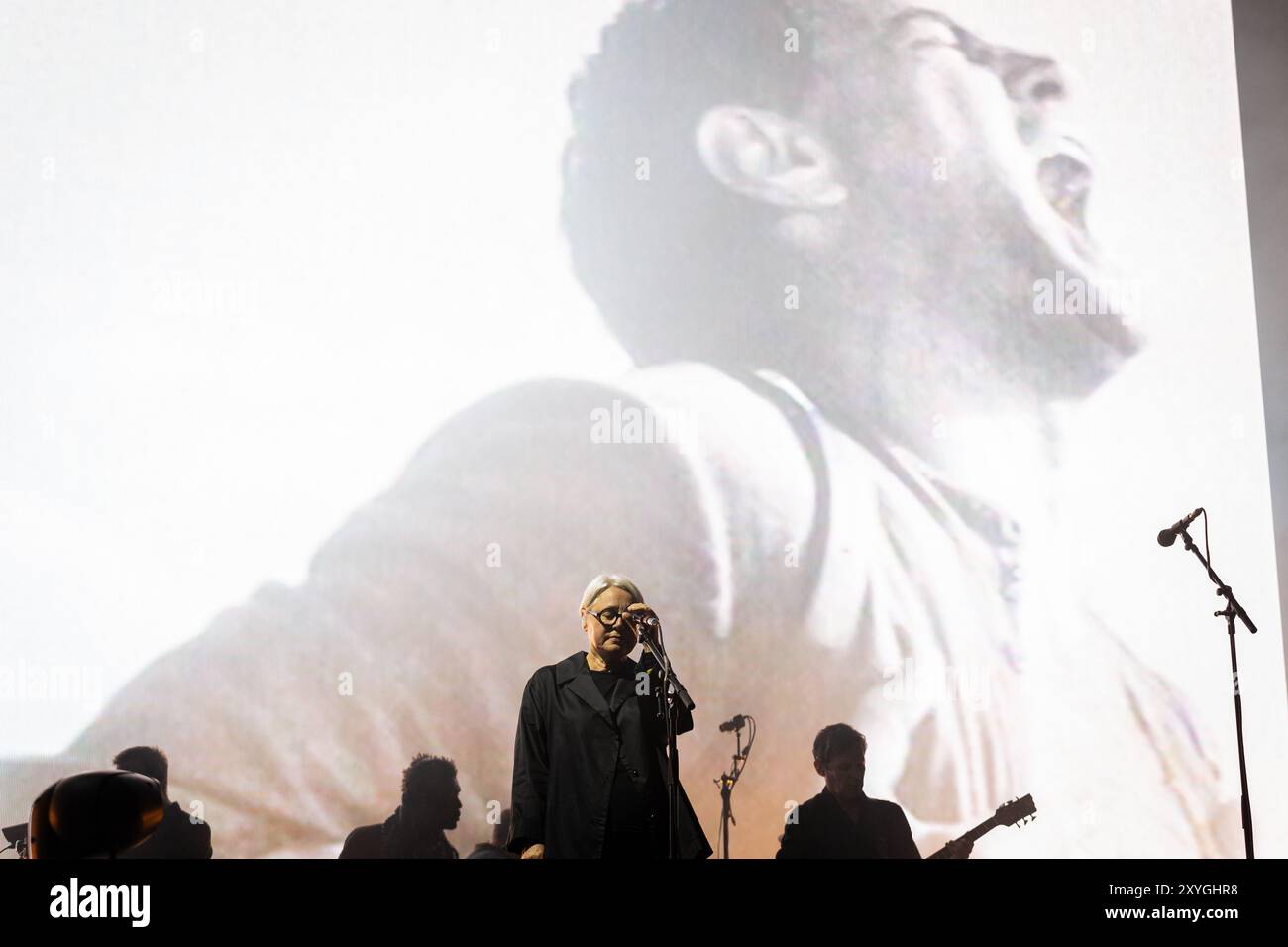 Elizabeth Fraser, from the Massive Attack band, performs live at the ...