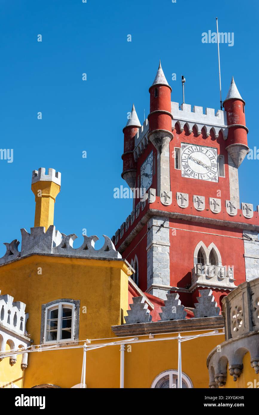 Red turret clock tower hi-res stock photography and images - Alamy